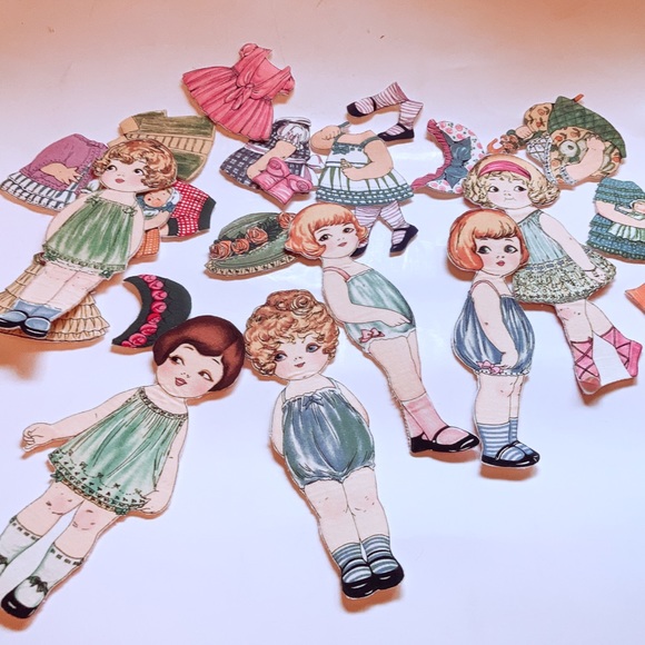 Vintage | Toys | Fabric Paper Doll Vintage Paper Dolls Quiet Time Play ...
